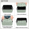 2 Pcs Foldable Felt Storage Bins Decorative Fabric Organizer Baskets ...