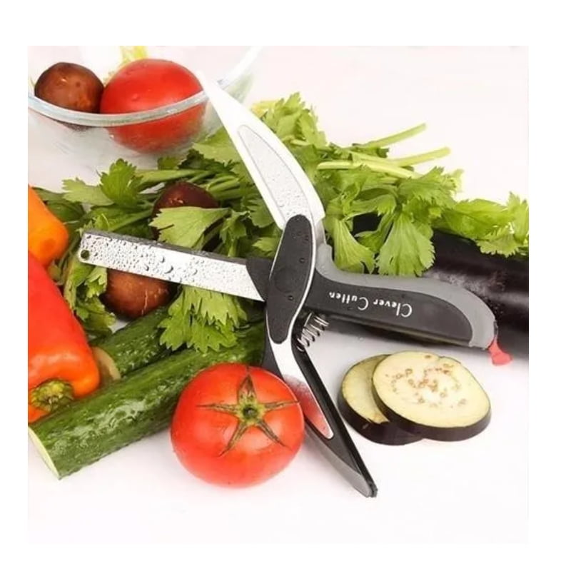 Tijeras de cocina Clever Cutter, acero inoxidable, color negro ...