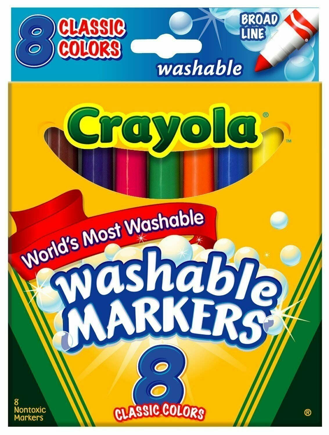 Bulk Buy Crayola Broad Line Washable Markers 8 Pkg Classic Colors 58 Bulk Buy Crayola Broad Line Washable Markers 8 Pkg Classic Colors 58