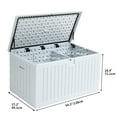 Dextrus XL 150 Gallon Deck Box, Outdoor Storage for Furniture, Garden ...