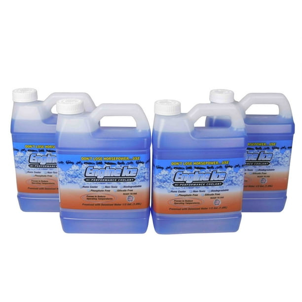 Engine Ice 1/2 Gal Hi-Performance Non-Toxic TYDS008 Coolant 64oz - 4 ...