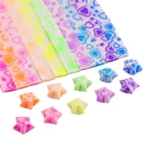 Matoen 210Pcs Luminous Sheets Star Origami Paper Double Sided 10 Color ...