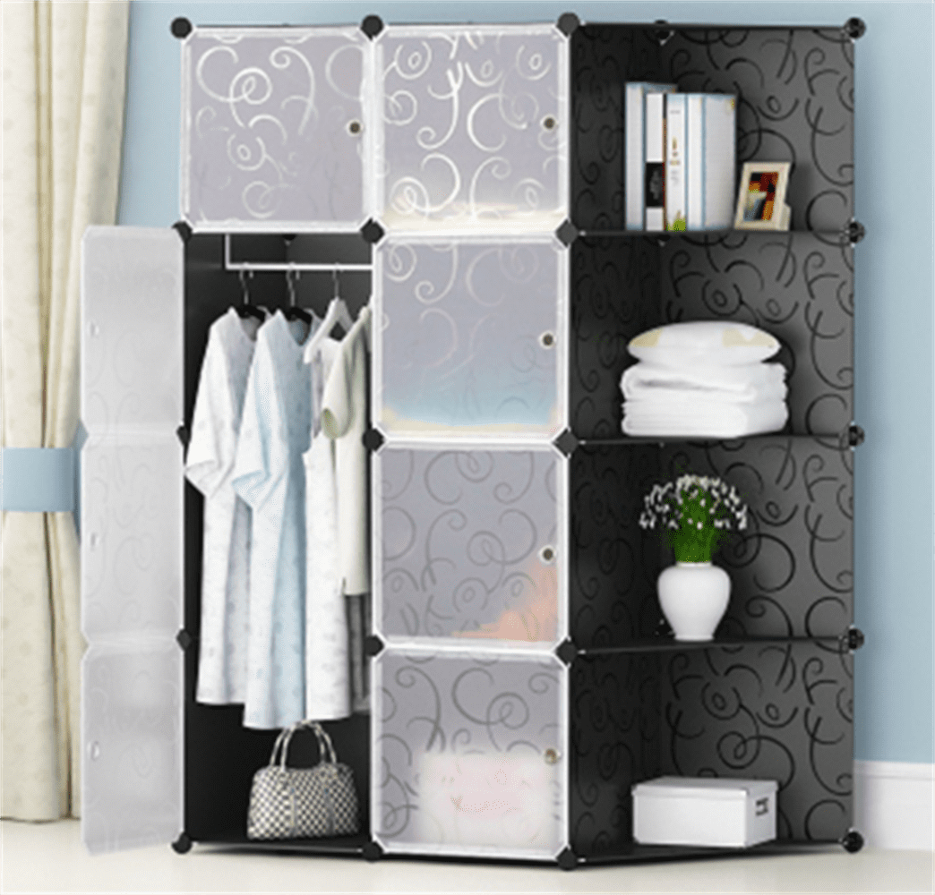 Cube Storage Organizer, Cube Modular DIY Book Shelf with Doors, Closet ...