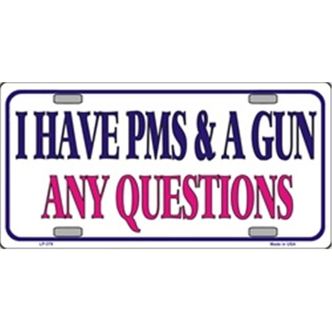 LP - 378 PMS and a Gun License Plate - 5769 - Walmart.com