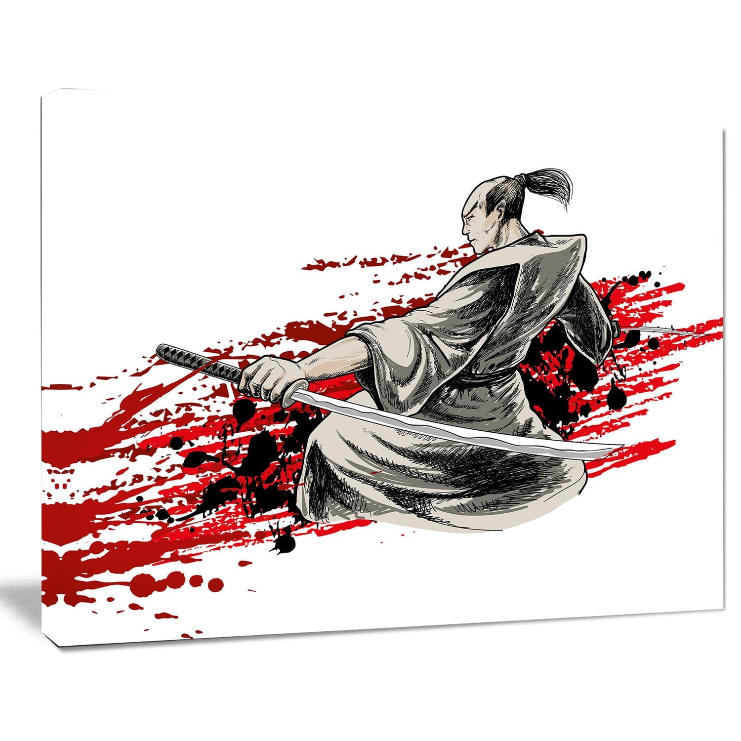 Click here for Designart Design Art Japan Warrior Canvas Print 20... prices