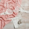 Zaroyeax Womens Sexy Mesh Perspective Temptation Three Point Underwear