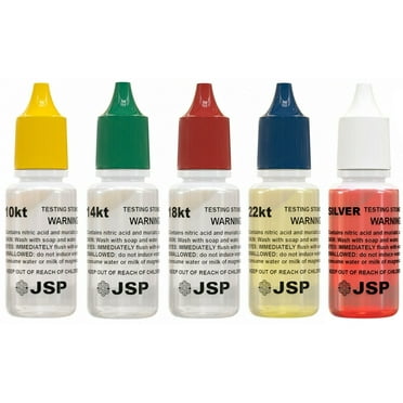 GOLD/SILVER Test Acid Tester Kit 10k 18k .999 .925 Sterling Testing ...