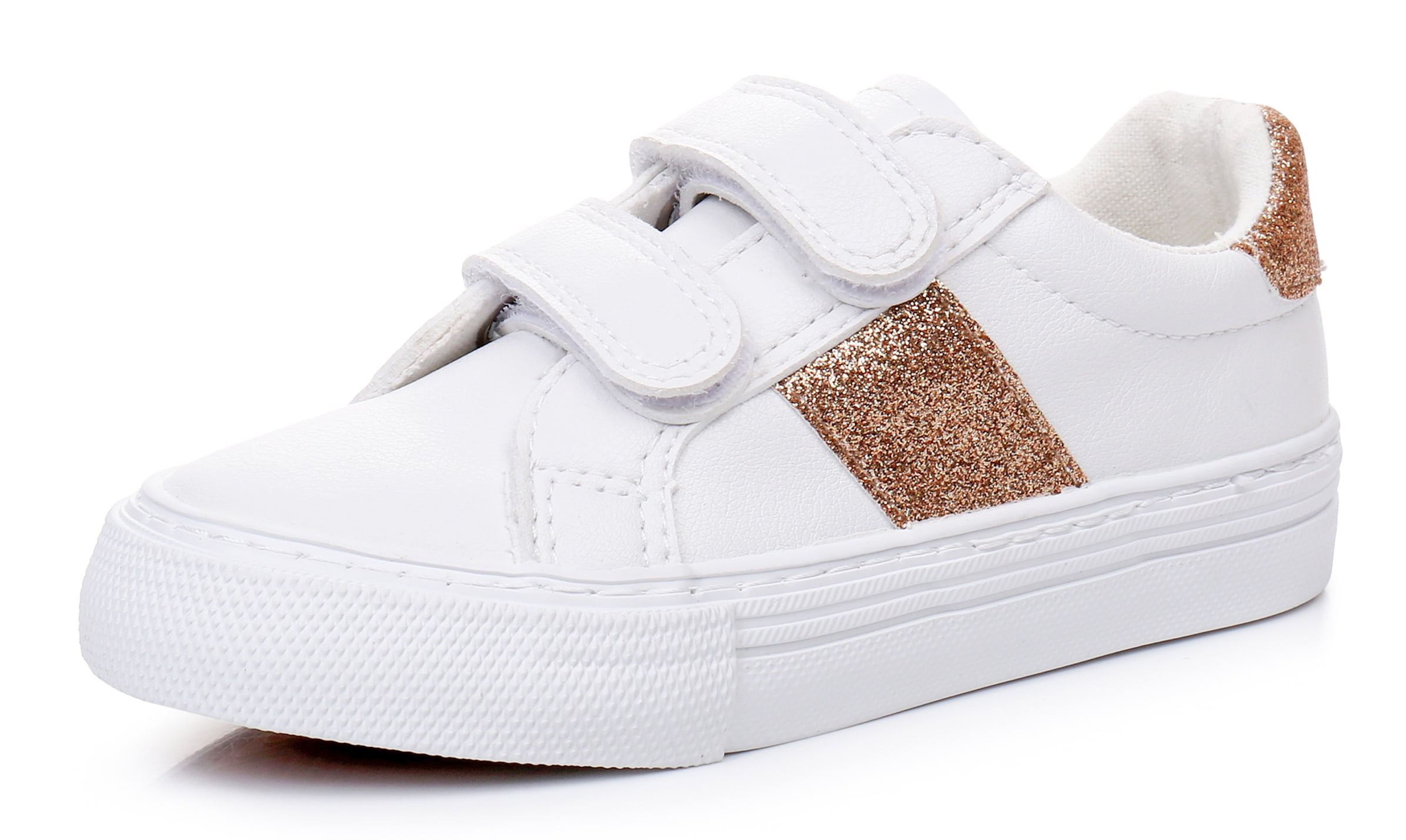 Apakowa Boys Girls White Casual lightweight Shoes Classic Sneakers ...