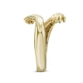 10k White Gold Hugging Hands Band Ring (Size 6) - Walmart.com