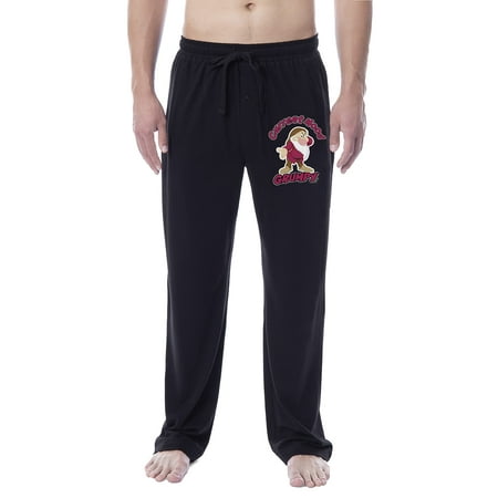 Disney Mens' Snow White and The Seven Dwarfs Grumpy Sleep Pajama Pants ...