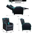 VITESSE Ergonomic Office Gaming Recliner Chair with Lumbar Support, PU ...