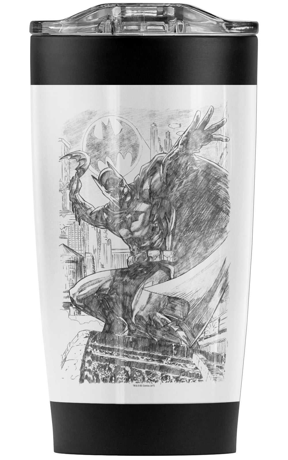 Batman Pencil Batarang Throw Illustration Stainless Steel Tumbler 20 oz ...