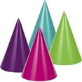 Way to Celebrate Multicolor Paper Party Hats 8 Pack for Kids Adults ...