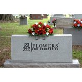 Sympathy Silks 30” Artificial Silk Cinnamon Daisy Cemetery Bouquet ...