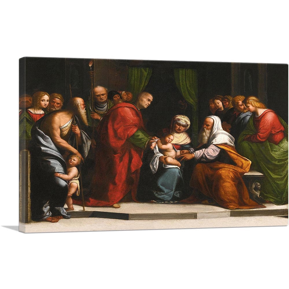 ARTCANVAS The Circumcision Canvas Art Print by Benvenuto Tisi - Size ...