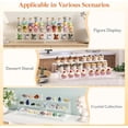 3 Tier Clear Display Riser Stand, 12 Inch Plastic Step Display Shelves ...