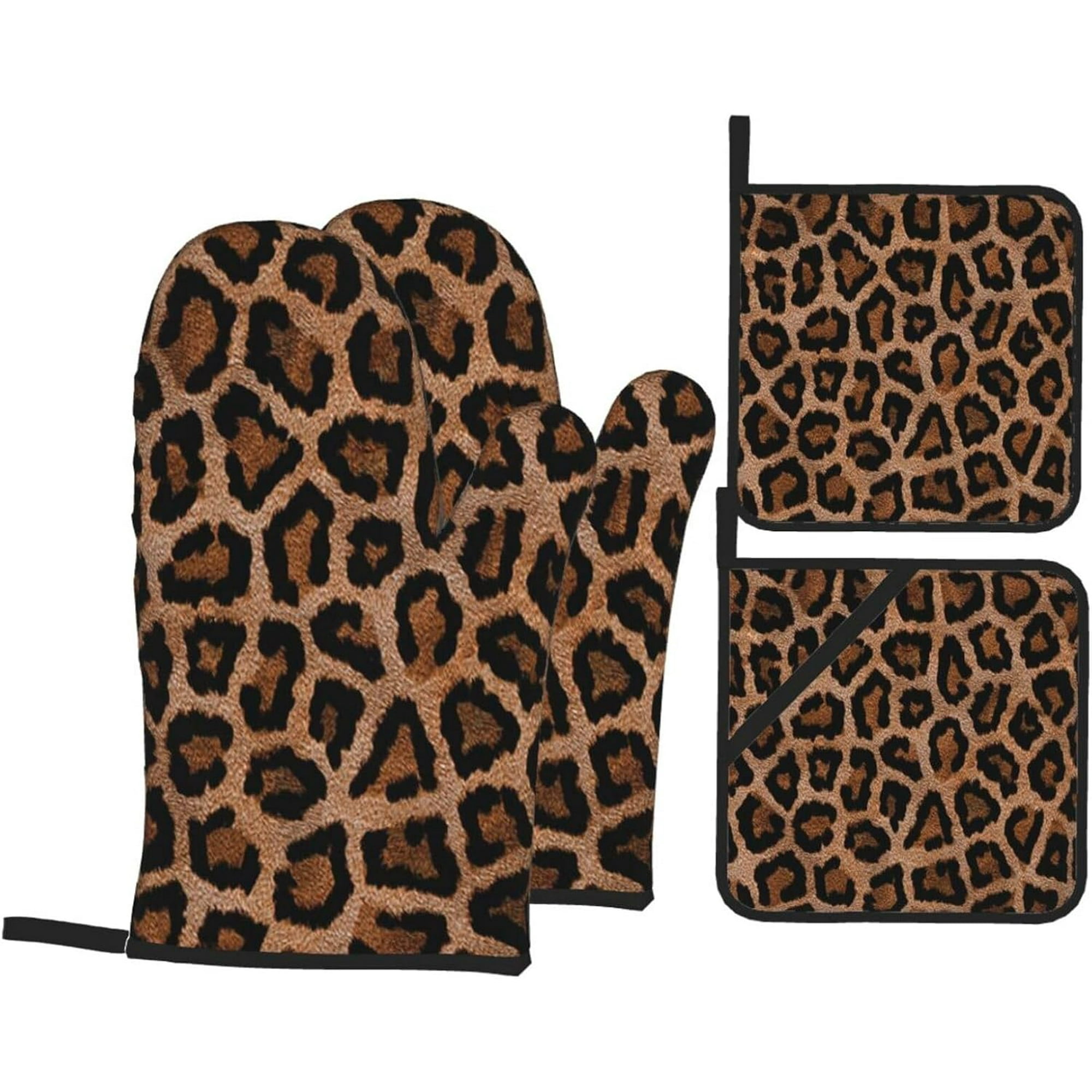 Click here for Pisonic Leopard Print Oven Mitts And Pot Holders S... prices