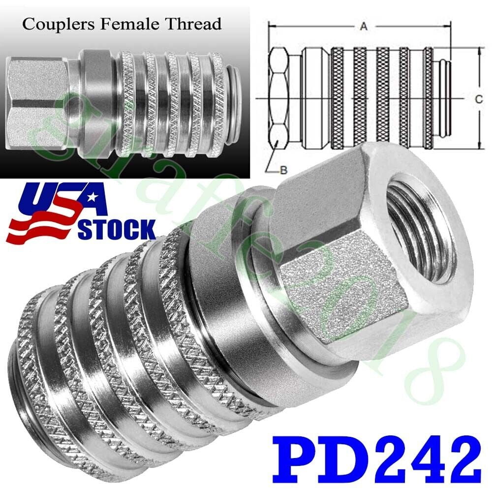 PD242 Series PD Steel Test Port and Diagnostic Equipment Quick Coupler ...
