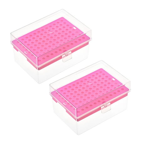 Pipette Tips Box, 96-Well Polypropylene Tip Holder Container for 200ul ...