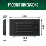 GKOplus 4 Pack 12V 3W Surface Mount Low Voltage LED Step Light with ...