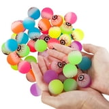 Elcoho 24 Pieces Glow in the Dark Bouncing Eyeballs Halloween Bright ...