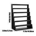 6-Tier Wooden Card Display Stand for Trading Cards Sports Collectibles ...