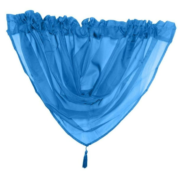 Elegant Voile Swag Curtain Valance Topper 18 X 18inches Window ...