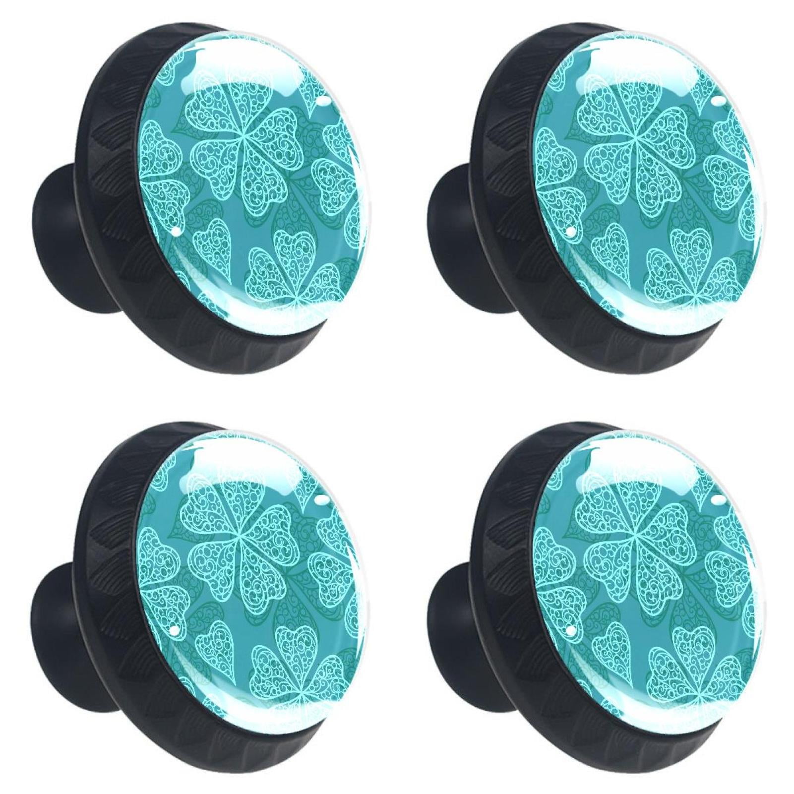 4 Pcs Abstract Clovers Knobs for Kitchen Cabinet Cupboard Dresser ...