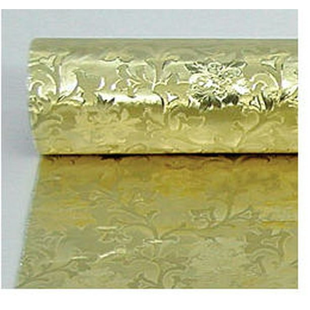 Deep Patterned Camelot Gold Foil Food Wrap Wrapping Paper Large Roll ...