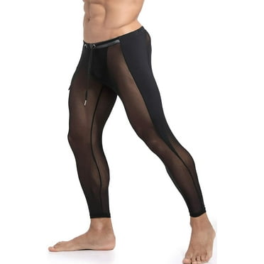 Mens Sport Compression Pants Workout Base Layer Running Skin Tights ...