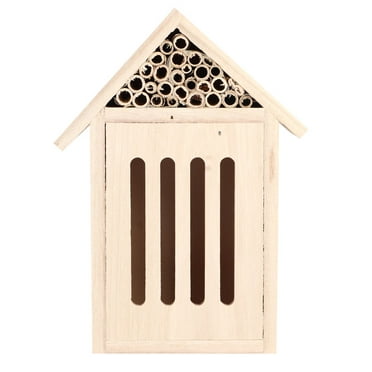 Navaris Wooden Bumblebee House for Garden - Wood Shelter Nesting ...