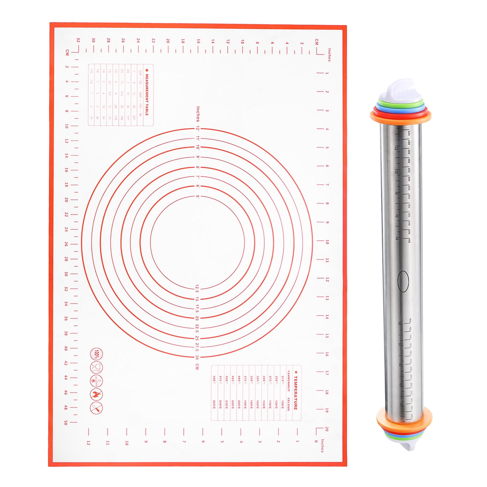 Click here for Uxcell 2pcs Rolling Pin With Silicone Baking Pastr... prices