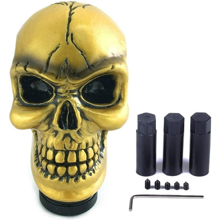 Arenbel Weighted Skeleton Shift Lever Grip Handle Solid Skull Racing ...