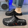 GPOECD Mens Slippers Outdoor Slipons Sandals with Perforated Design for ...
