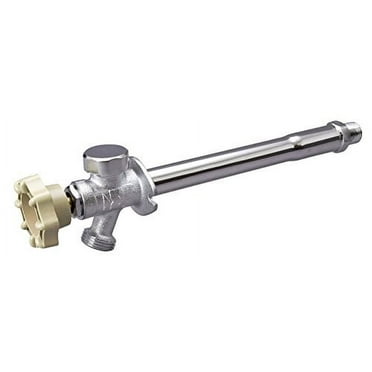 Mueller Frost Proof Sillcock Anti-Siphon, Silver, Red, 1/2 In. Copper ...