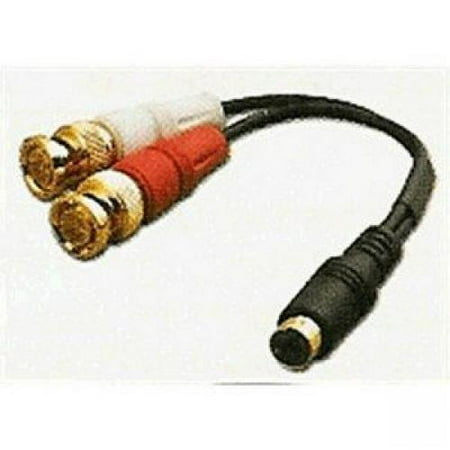 S-Video 'Y' Adapter (4-Pin S-VHS Male to Two BNC Male Connectors) : 45 ...