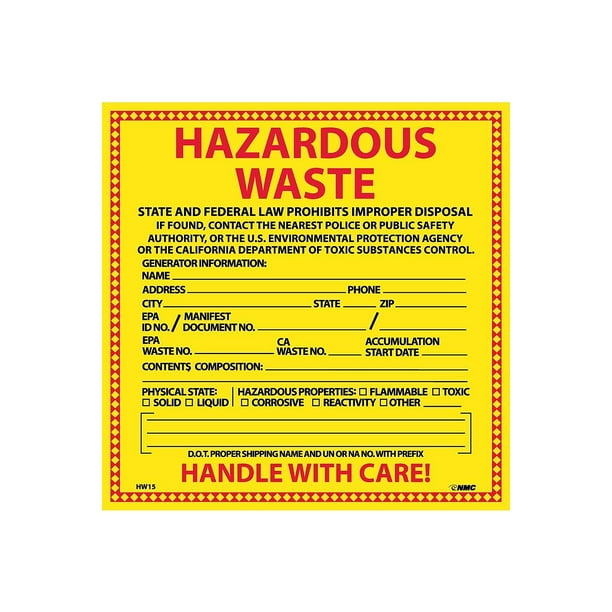 Label Hazardous Waste