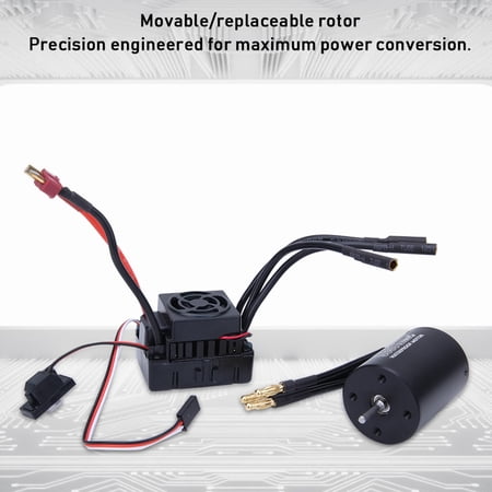 RC Brushless Motor, 1/10 RC Motor ESC Premium Material 180 Grams Stable ...