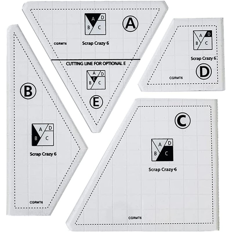 Quilting Cutting Template,Templates Quilt Ruler Set, Acrylic Hand ...