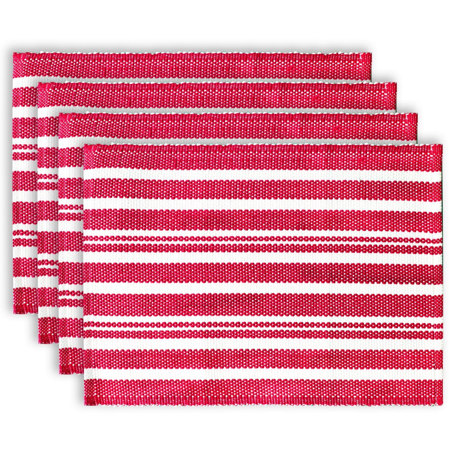 Click here for Fabstyles Broadway Stripe Cotton Placemats Set Of... prices