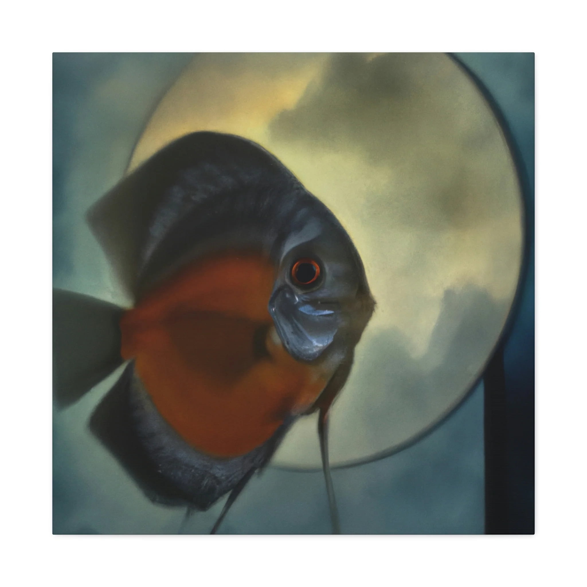 Discus in Motion. - Canvas - Walmart.com