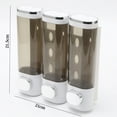 Drill-Free Large Trio 3-in-1 Shower Pump Dispenser Organizer, 300ML ...
