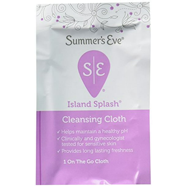 Summer's Eve Cleansing Cloth for Sensitive Skin, Island Splash, 16 CT ...