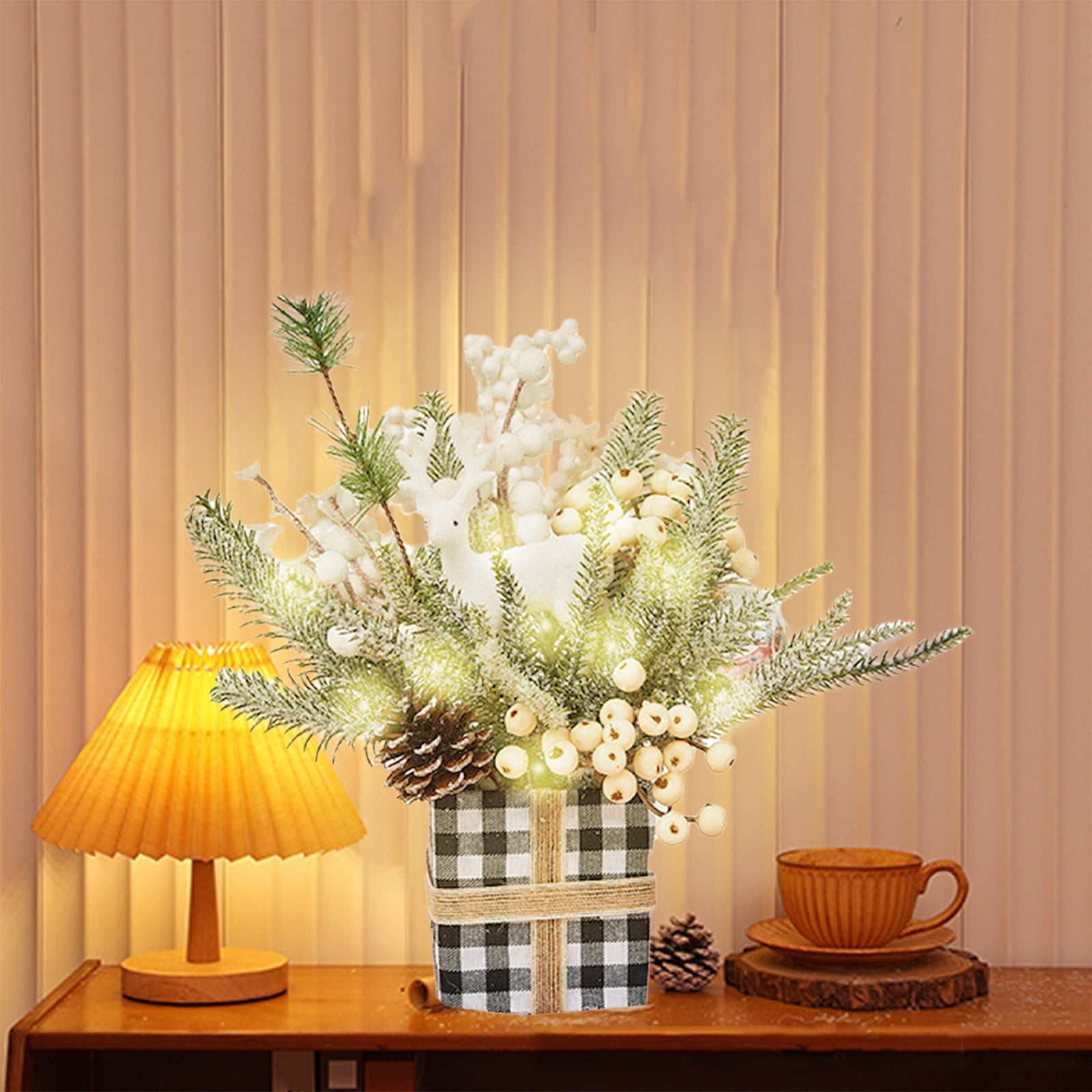 Click here for Icqovd Clearance! Small Christmas Tree Flocked Art... prices