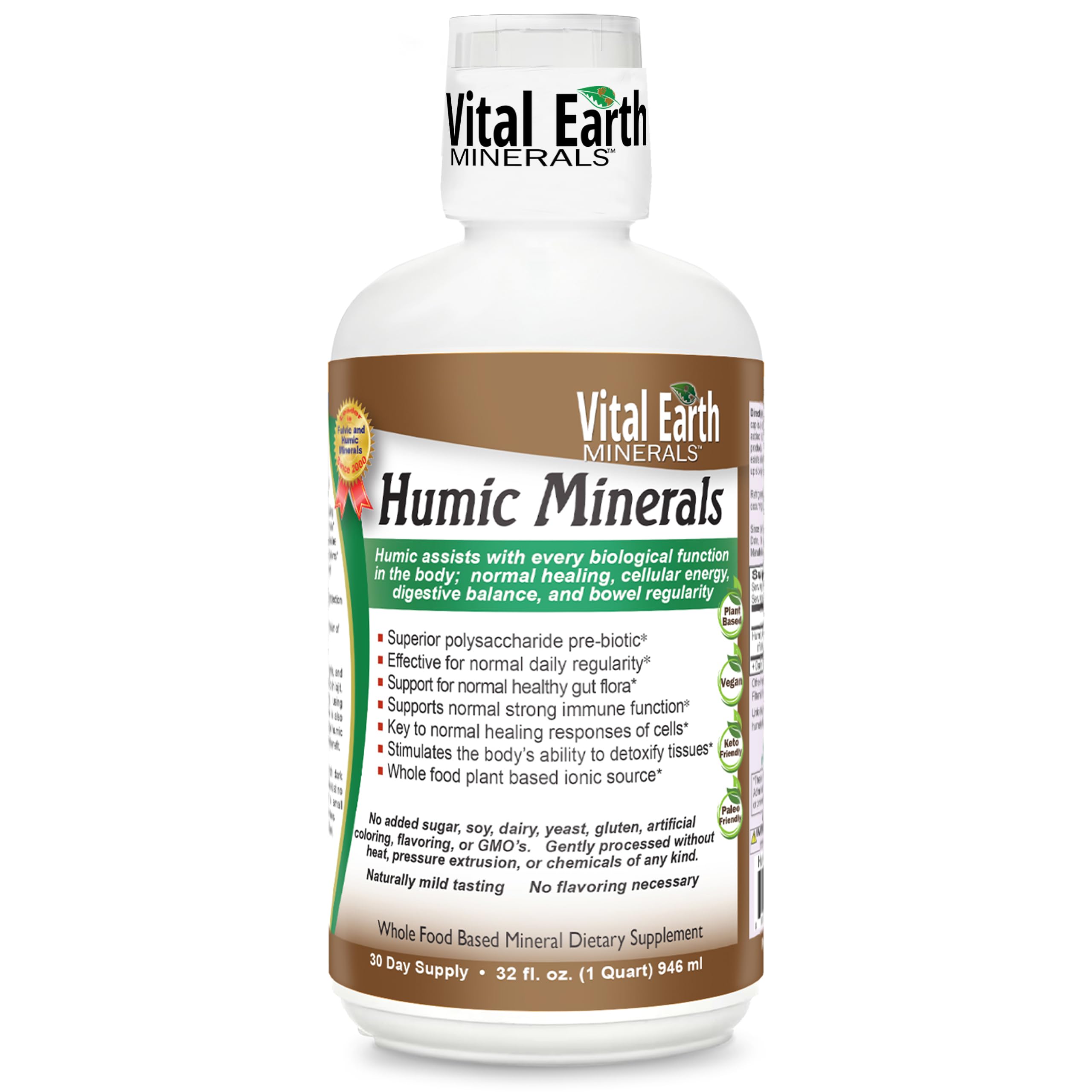 Suplemento Vital Earth Minerals Humic Minerals 960 ml con taza | Bodega ...