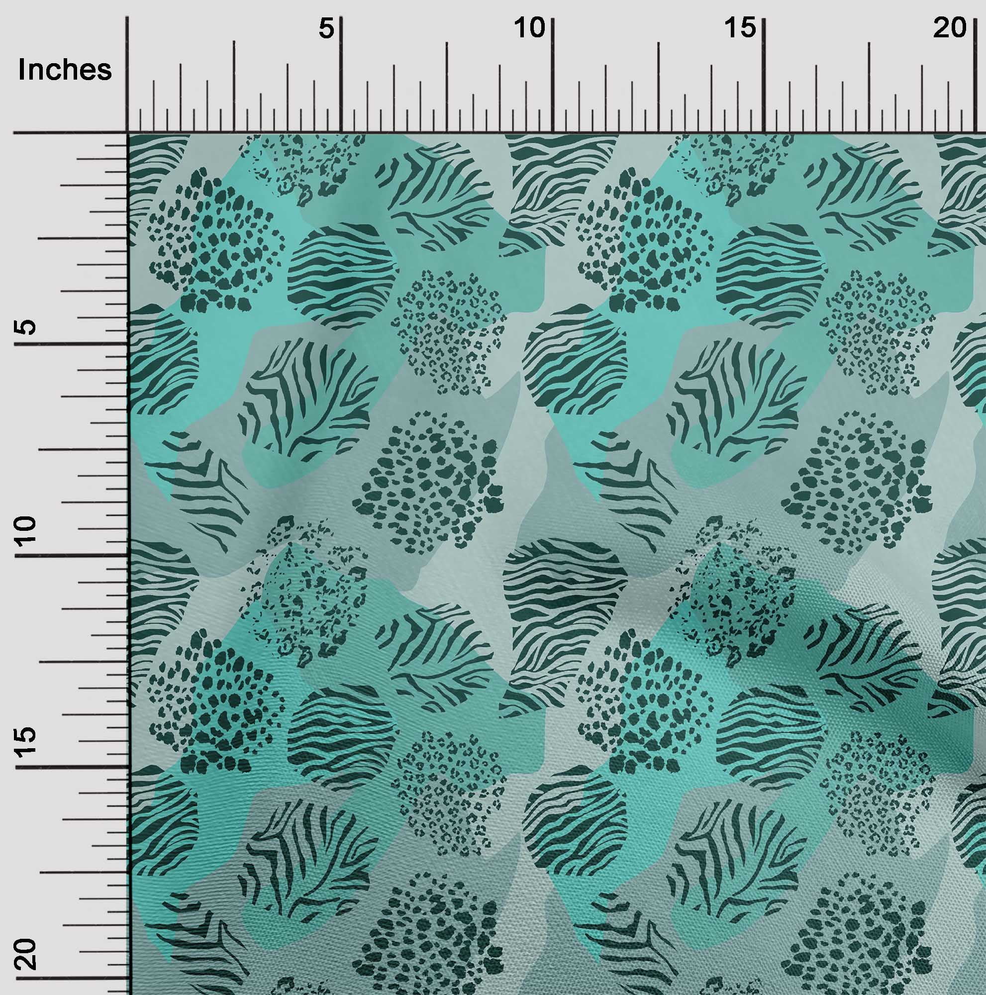 oneOone Silk Tabby Turquoise Blue Fabric Skins Animal Quilting Supplies ...