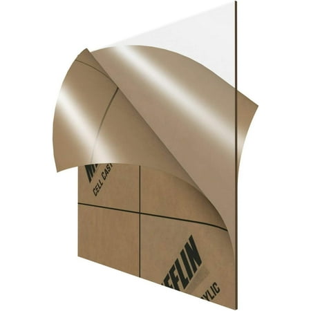 Diayung Cast Plexiglass Sheet (Transparent Clear, 2 Piece, 12x12 inch ...