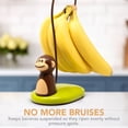 Monkey banana tree stand, countertop fruit hook, bananas evenly ripen ...