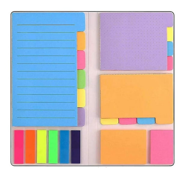 Paquete de 200 notas adhesivas, 7 tipos de Post It, con etiquetas para ...