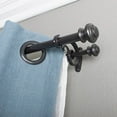 "Decopolitan 1"" Urn Double Drapery Rod for Room Darkening, Adjustable ...